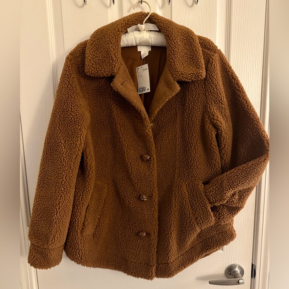 H&M | Jackets & Coats | Hm Fleece Shacket | Poshmark